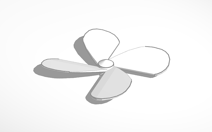3D design Boat propeller - Tinkercad