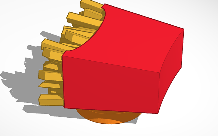 3D design Croc fry jibbit - Tinkercad