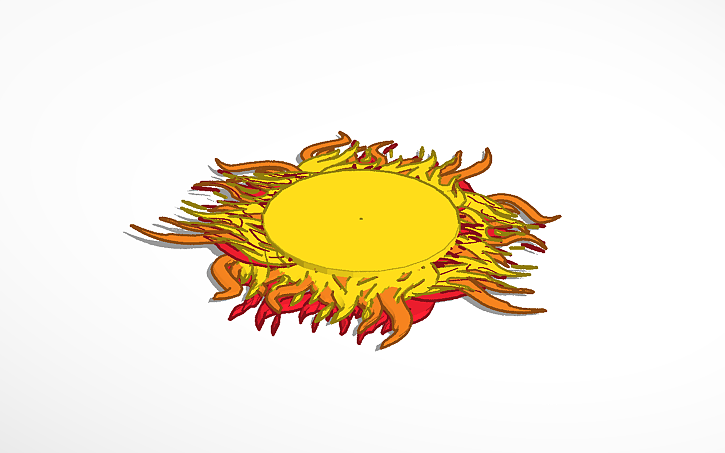 3D design Sun - Tinkercad