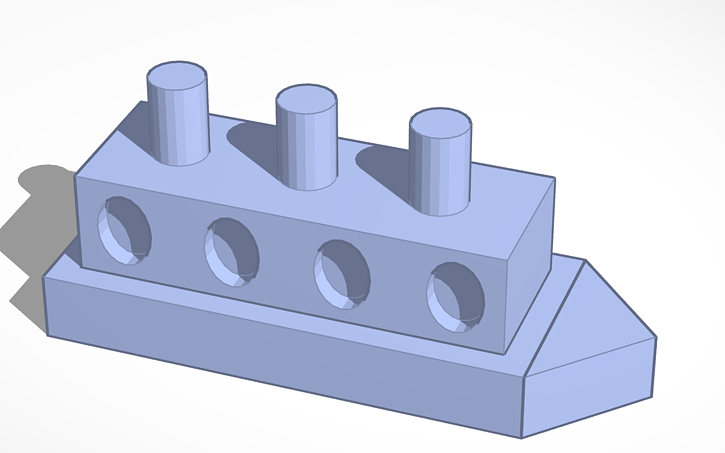 3D design tinkered boat design | Tinkercad