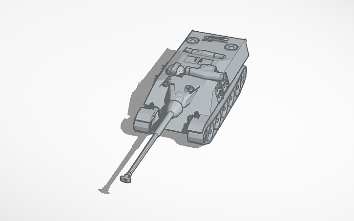 3D design AMX 50 Foch - Tinkercad