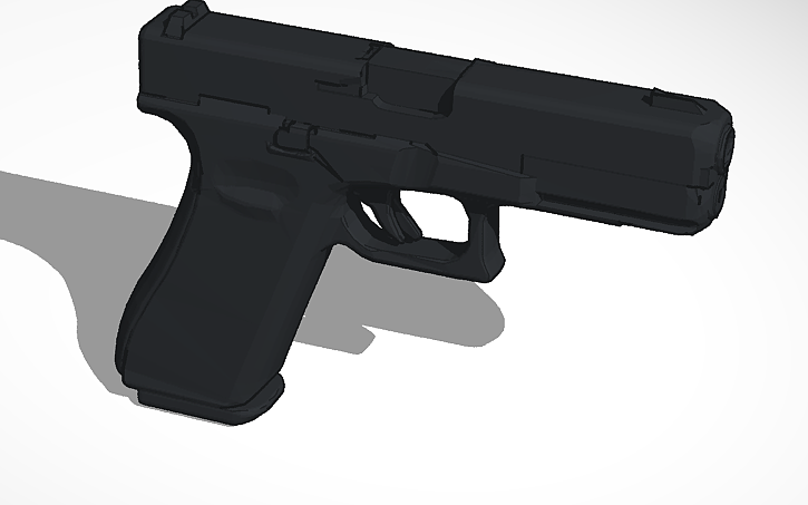 3D design Glock 17 - Tinkercad