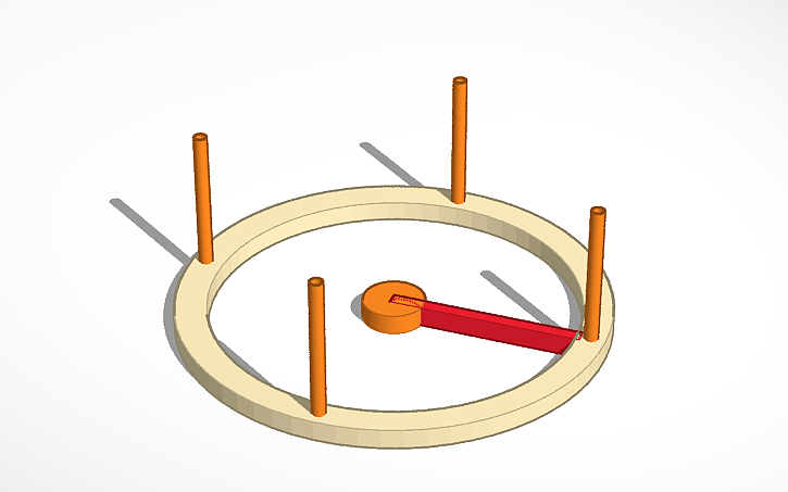 3D design Ferris wheel wheel - Tinkercad