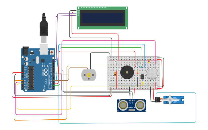 Circuit design mhemad project smart kitchen - Tinkercad