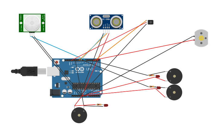 Circuit Design Smart Home Automation System Tinkercad