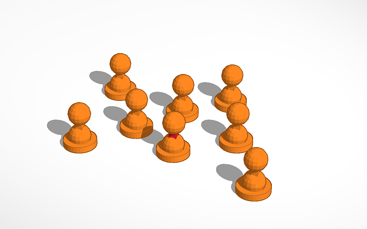 3D design board game markers | Tinkercad