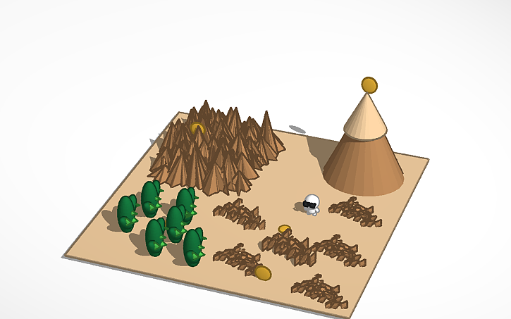 3D design My Desert World - Tinkercad