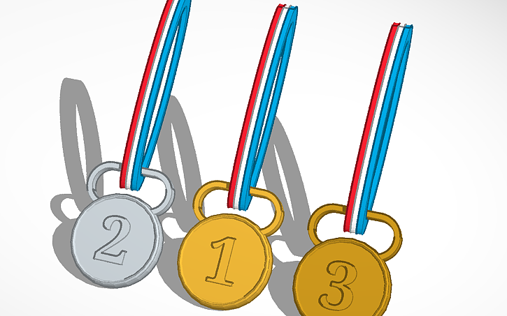 3D design Medals - Tinkercad