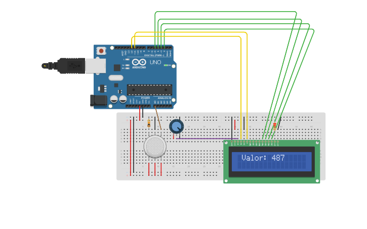 Circuit design Sensor de gas Amilcar Gonzalez | Tinkercad