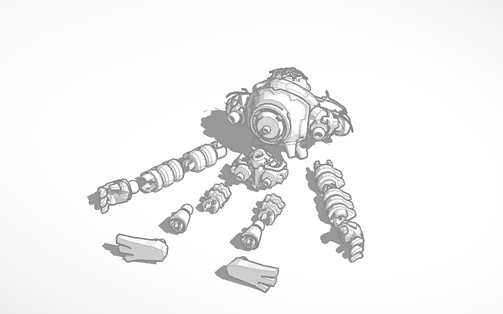 3D design Field Tiller Articulated Figure - Tinkercad