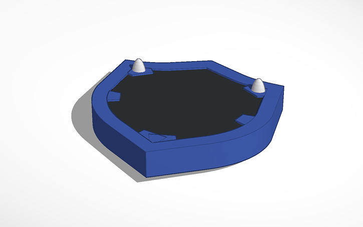 3D design Blue Shield | Tinkercad