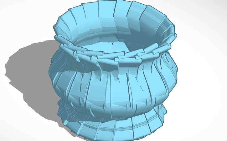 3D design vase - Tinkercad