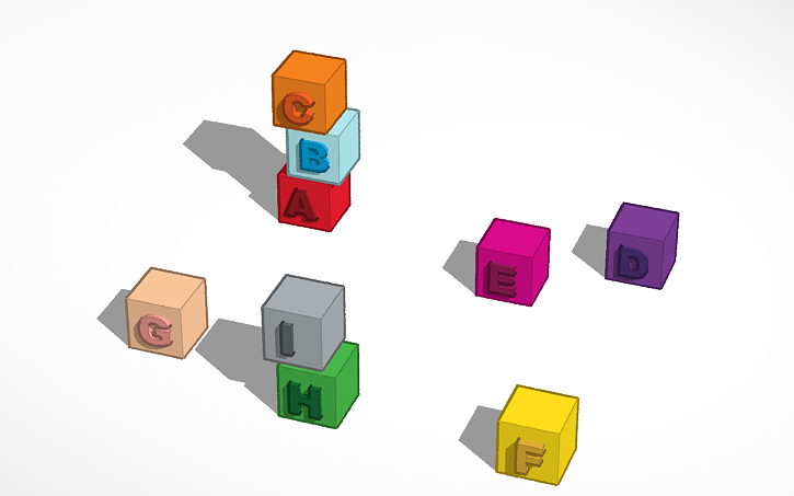 3D design Building Blocks - Tinkercad