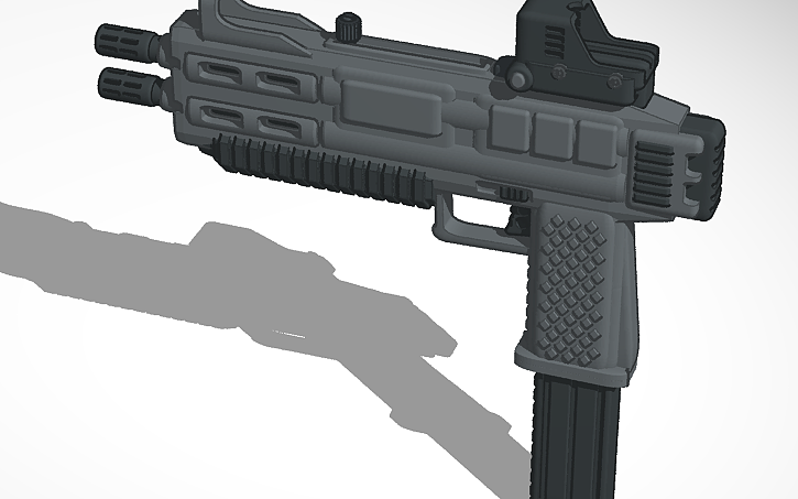 3D design SBMP-X1A - "Shadow Badger" Machine Pistol | Tinkercad