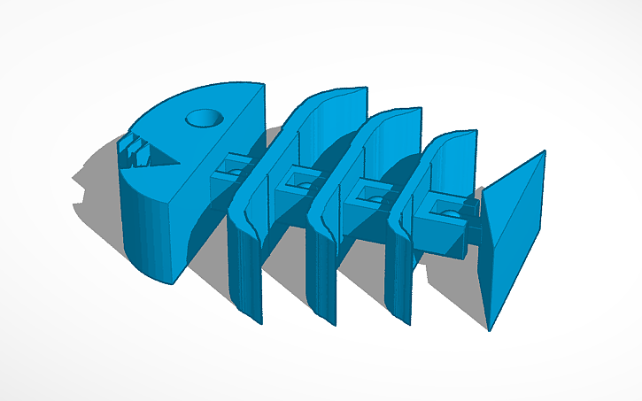3D design Flex fish - Tinkercad