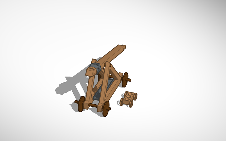 3D design Trebuchet - Tinkercad