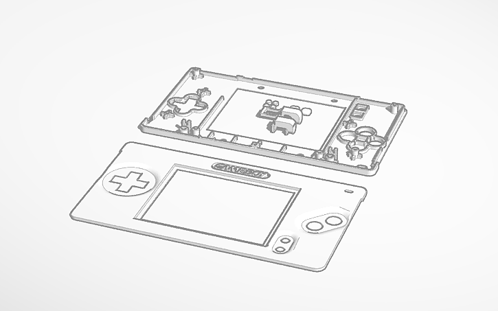 3D design GBM Faceplates and Buttons - Tinkercad