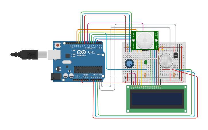 Circuit design Sensores | Tinkercad