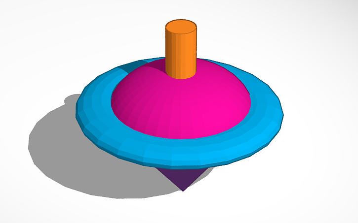 3D design spinning top - Tinkercad