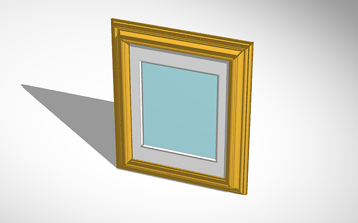3D design Picture Frame - Tinkercad