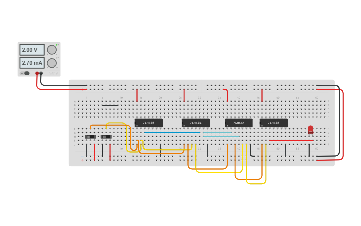 Circuit design Circuitos lógicos - Informatica B. - Tinkercad