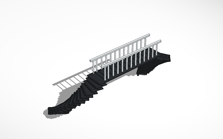 3D design stairs - Tinkercad