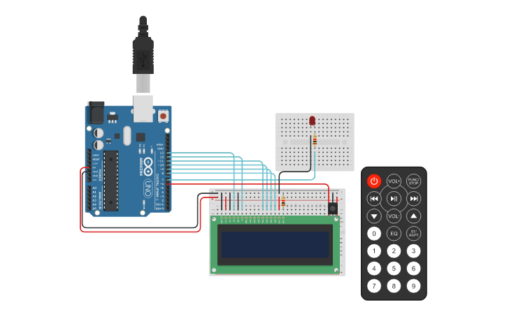 Circuit design IR Remote | Tinkercad