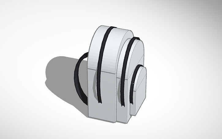 3D design Amber : school bag - Tinkercad