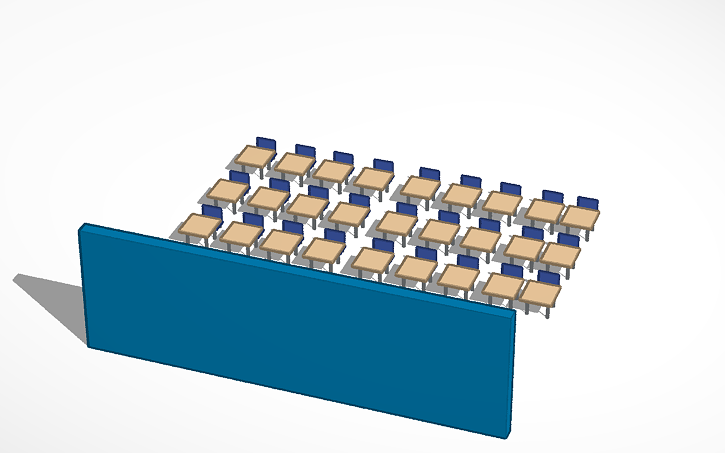 3d Design Modern Classroom Tinkercad