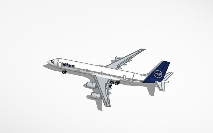 3D design A340-600 - Tinkercad
