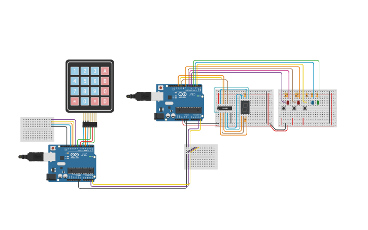 Circuit design Single elevator unit - Tinkercad