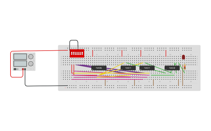 Circuit design Multiplexer - Tinkercad