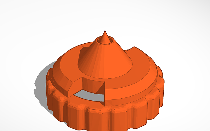 3D design Hole tip with Embedded Sharp - Tinkercad
