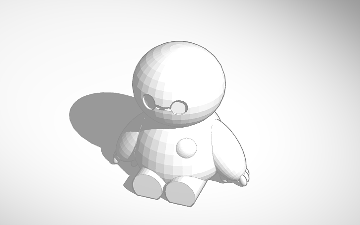 3D design Chibi Baymax | Tinkercad