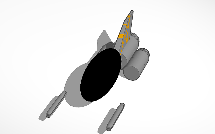 3D design My Delta-7B Aethersprite-Class Light Interceptor - Tinkercad