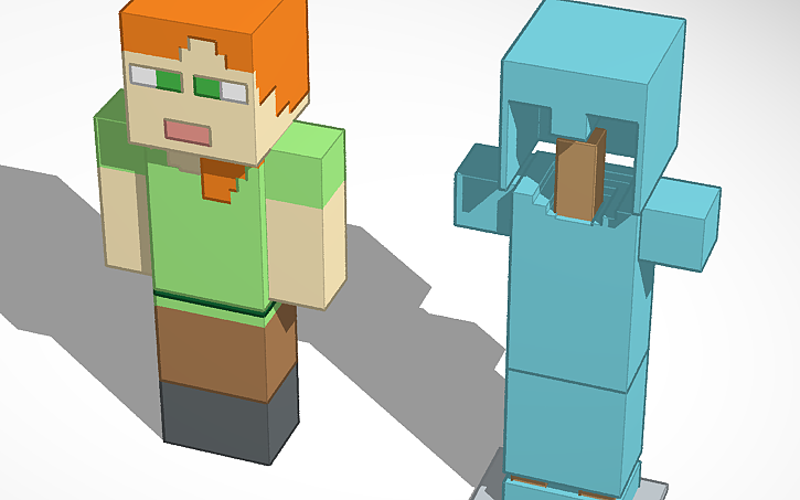 3D design Alex e Armadura de Diamante | Tinkercad