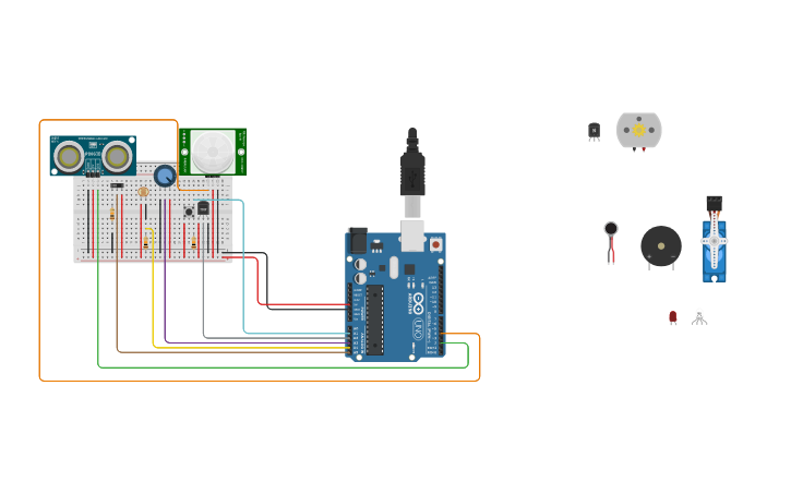 Circuit design inputs and outputs - Tinkercad