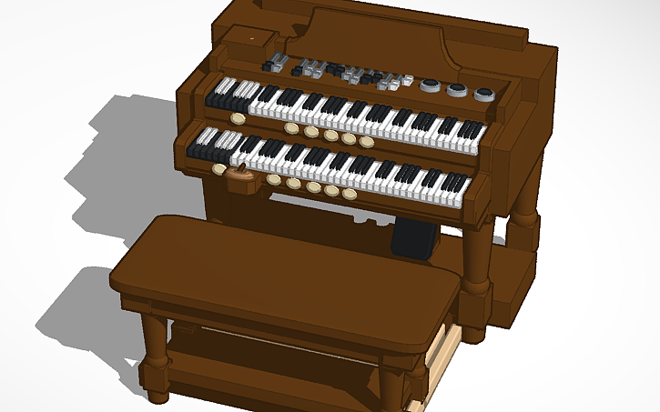 3D design Hammond Organ - Tinkercad