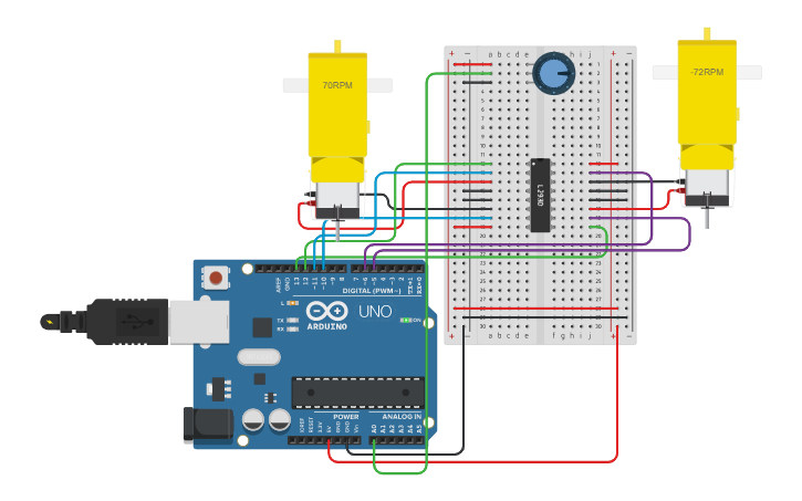 Circuit design função de arduino - Tinkercad