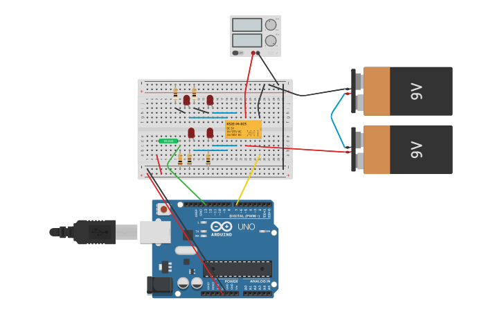 Circuit design Magnetic Relay - Tinkercad