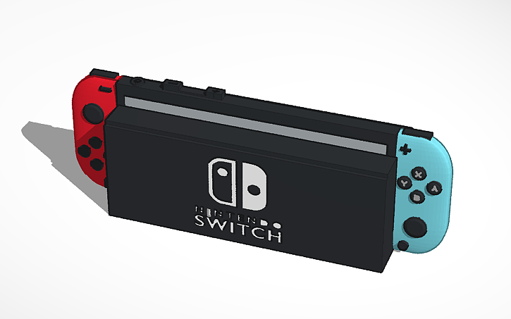 3D design Nintendo Switch in Dock - Tinkercad