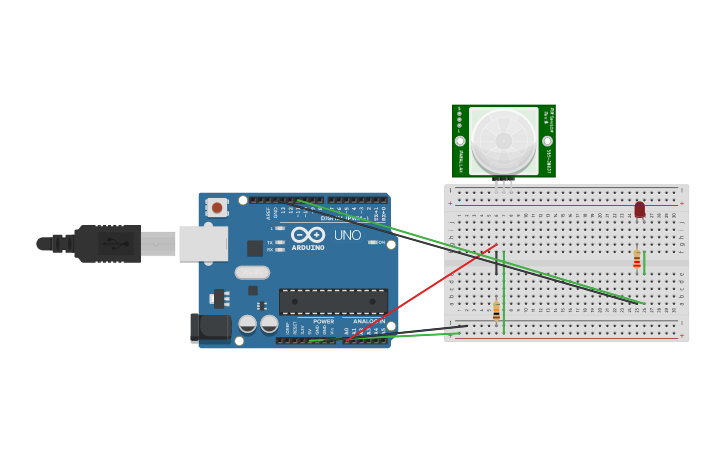 Circuit design Pressure Sensor - Tinkercad