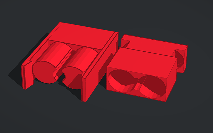 3D design snap connector - Tinkercad