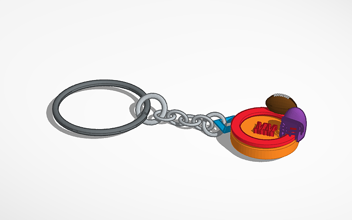3D design Copy of Keychain - Tinkercad