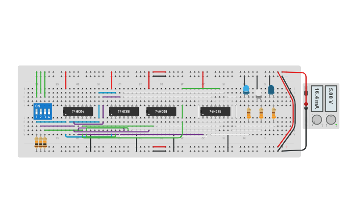 Circuit design AST 122 - NOBE - BIT I-A - CIRCUIT NO. 4 PROJECT NO. 1 - Tinkercad