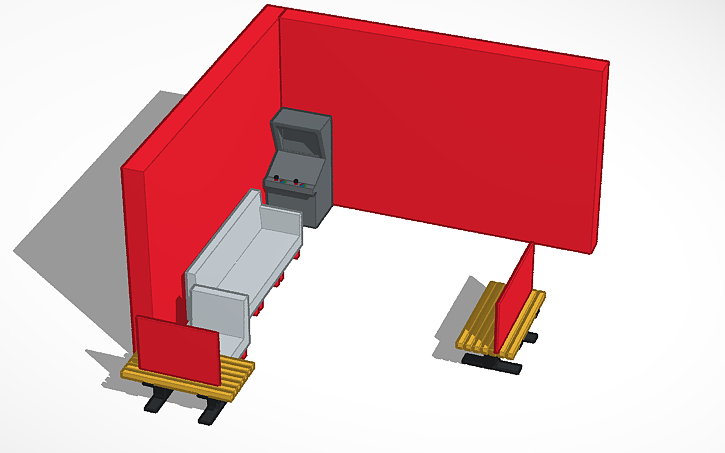 3D design gaming room - Tinkercad