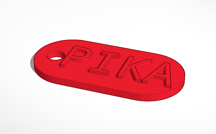3D design Cat Tag - Tinkercad