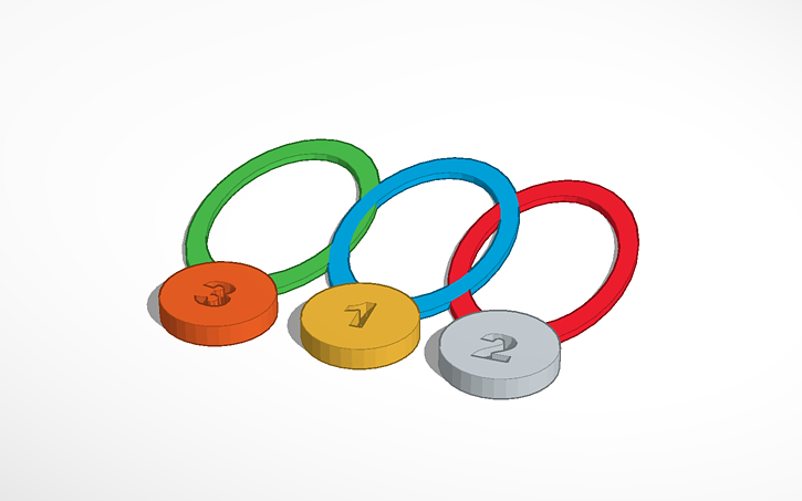 3D design Medals - Tinkercad