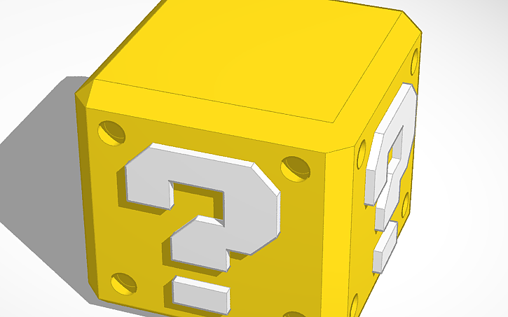 3D design Super Mario ? Block - Tinkercad