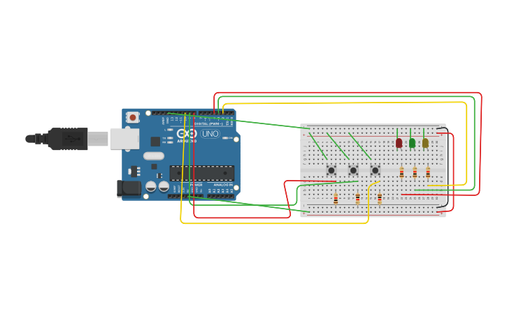Circuit design Boton con led y arduino - Tinkercad